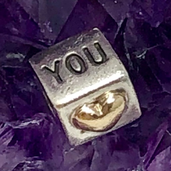 Pandora | Jewelry | Authentic Pandora Sterling Silver 4k Gold I Love ...